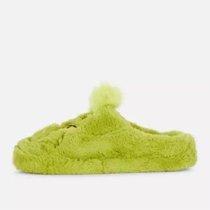 Disney | Shoes | The Grinch Christmas Furry Bedroom Slippers Womens ...
